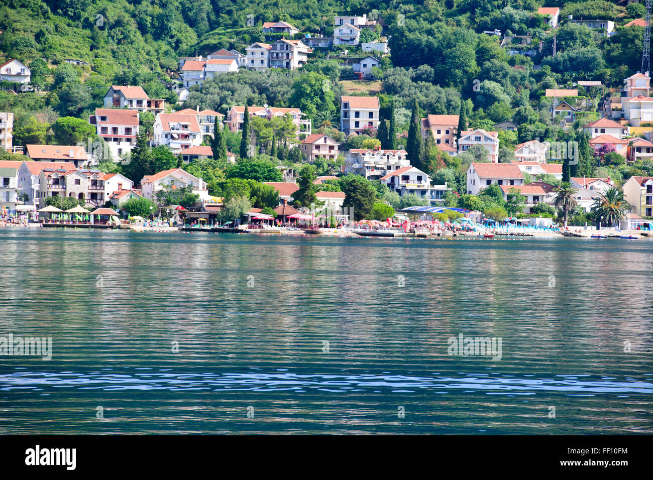 Villages in Bay of Tivat,Montenegro,Beaches,Quiet Bays,Blue calm seas ...