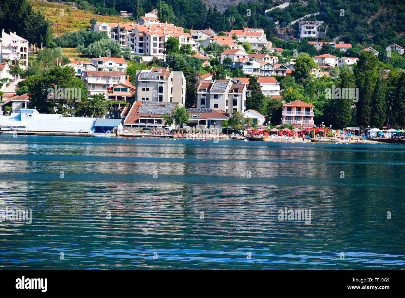 Villages in Bay of Tivat,Montenegro,Beaches,Quiet Bays,Blue calm seas ...