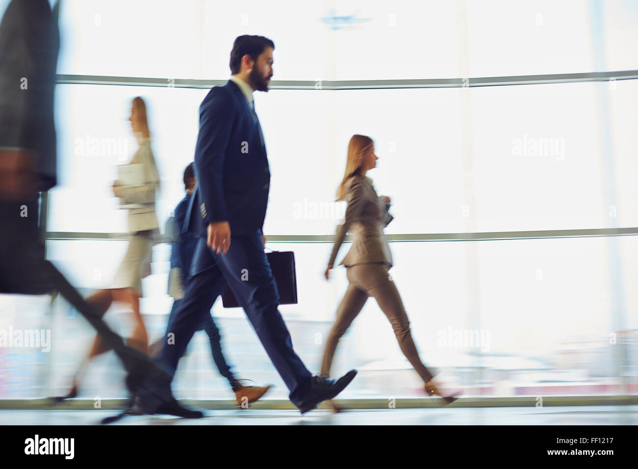 Colleague walking down hi-res stock photography and images - Alamy