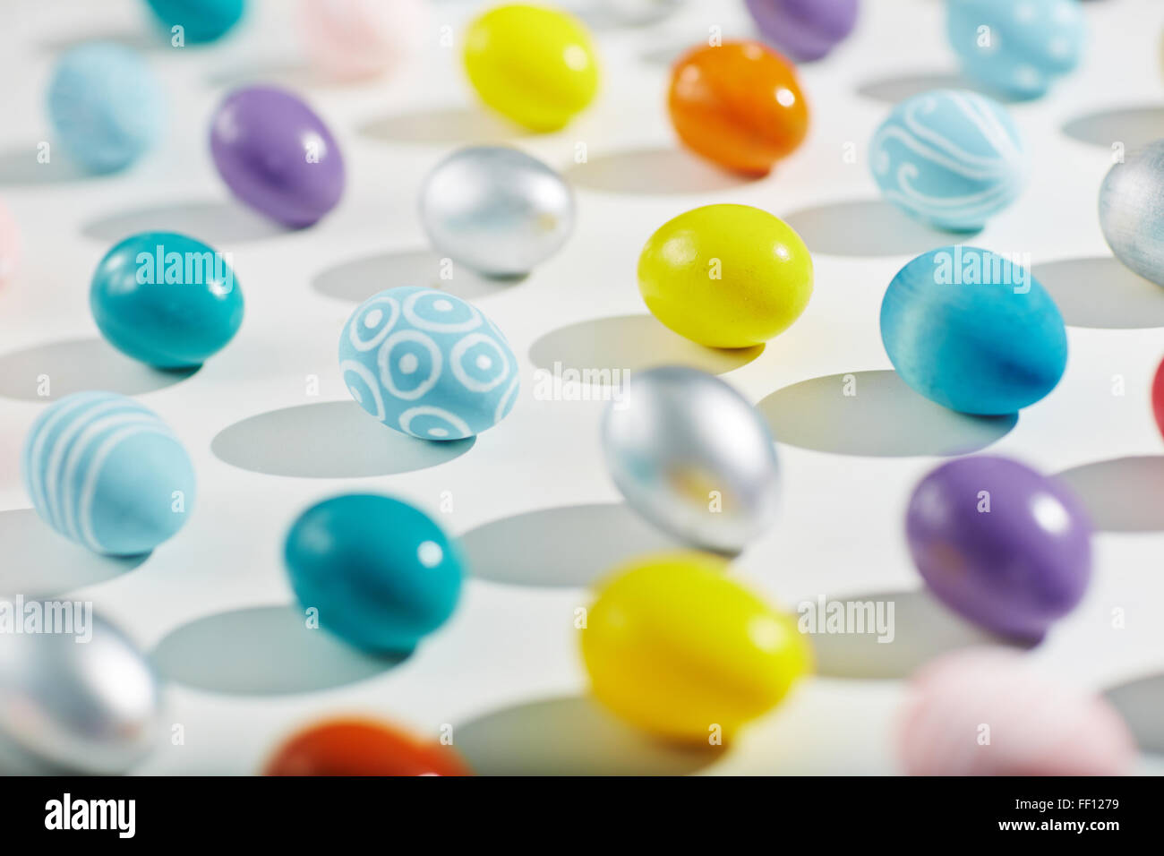 Collection of creative multi-color Easter eggs Stock Photo - Alamy