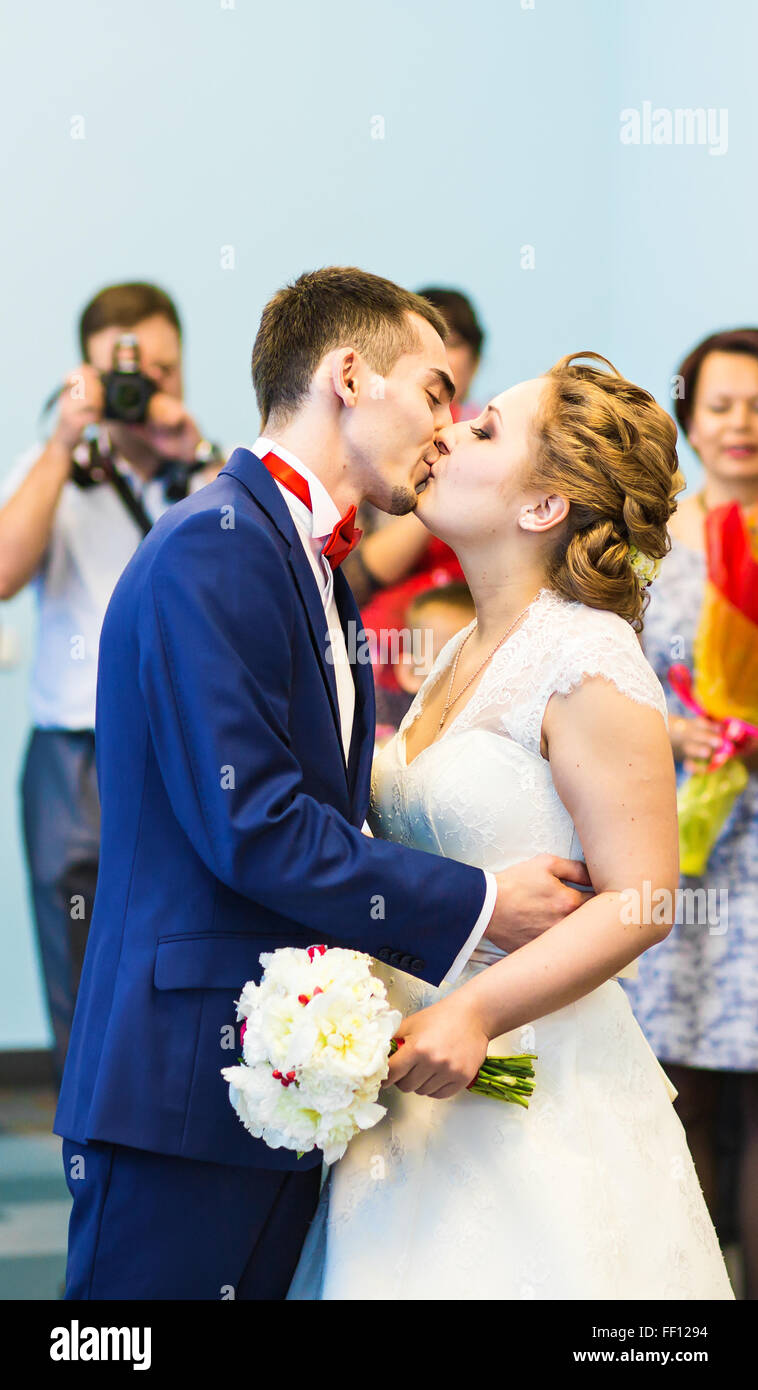 First love kiss two happy hi-res stock photography and images - Alamy