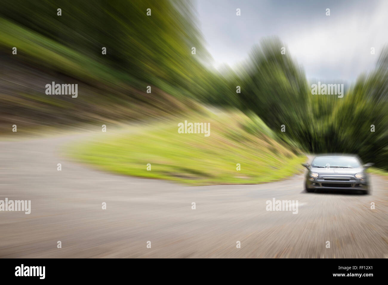 Outdoor blurry image car road hi-res stock photography and images - Alamy