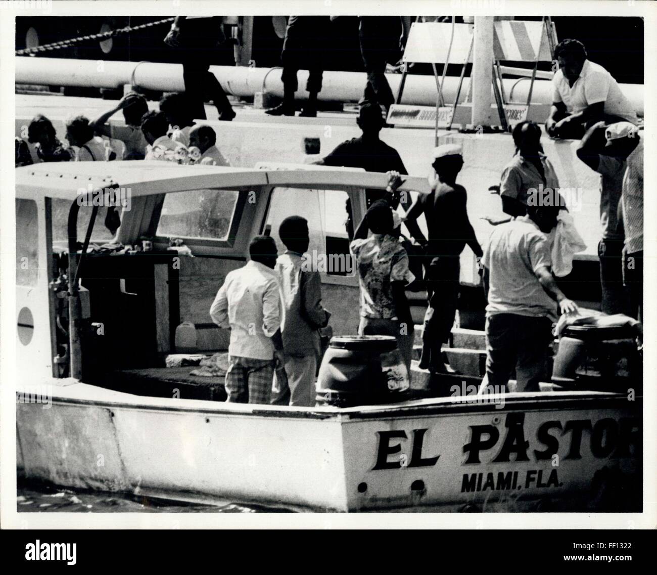 1981 - Cuban Refugees arriving at key west Florida. © Keystone Pictures ...
