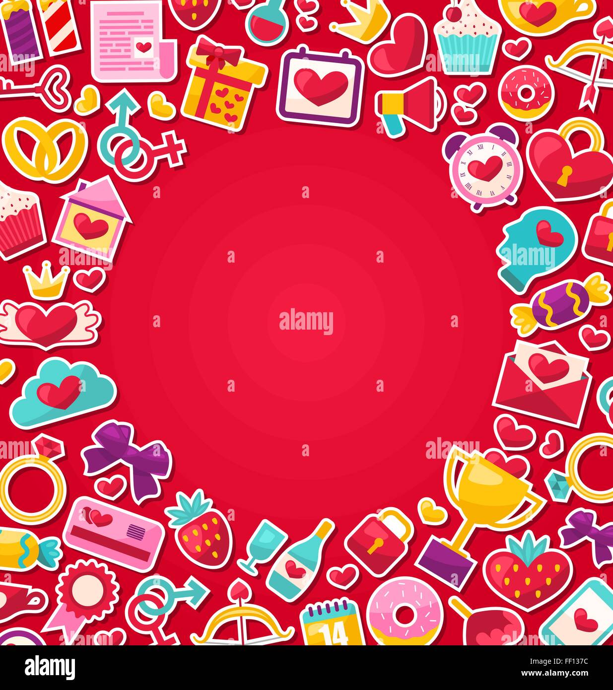 Colorful Background for Valentine's Day Stock Vector Image & Art - Alamy