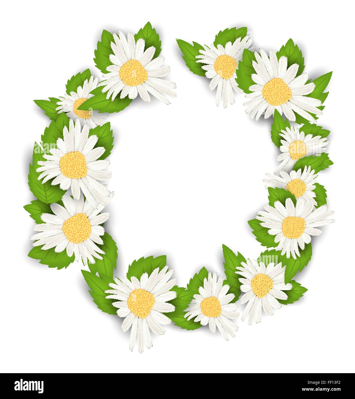 Round yellow frame made Cut Out Stock Images & Pictures - Alamy