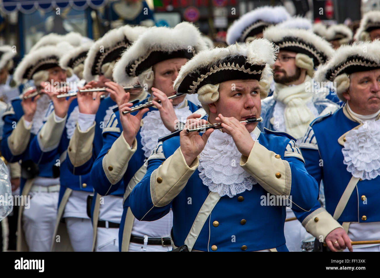 Street carnival parade and party in Cologne, Germany, at Carnival ...