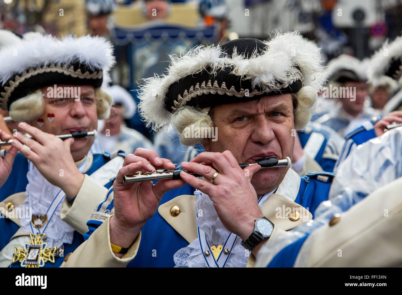 Street carnival parade and party in Cologne, Germany, at Carnival ...