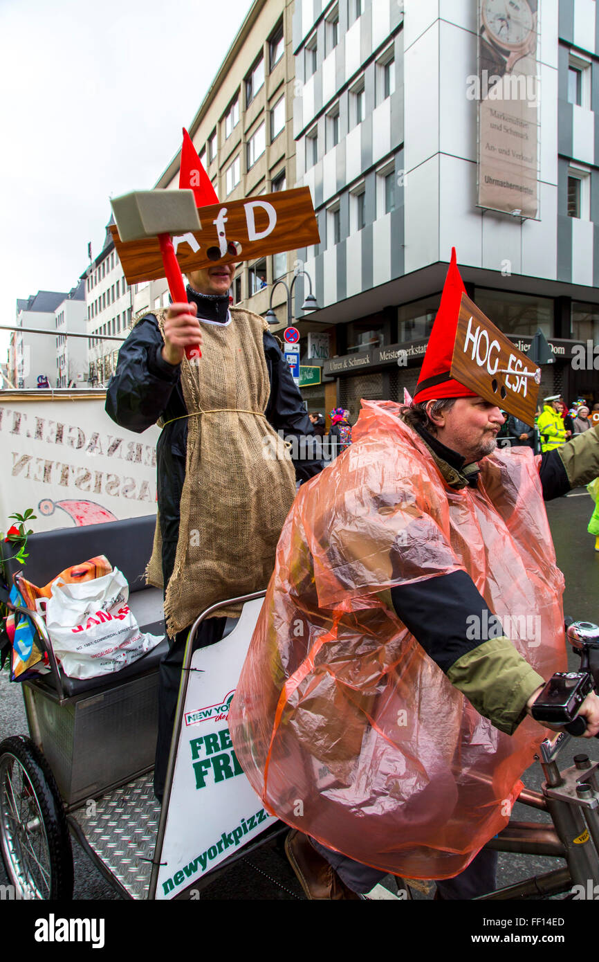 Street carnival parade and party in Cologne, Germany, at Carnival ...