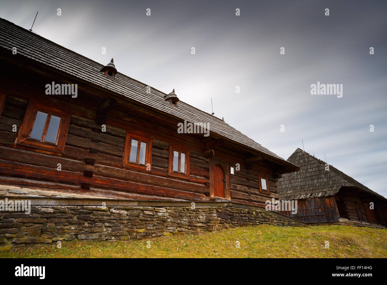Museum of Slovak traditional architecture in Martin, Slovakia Stock ...