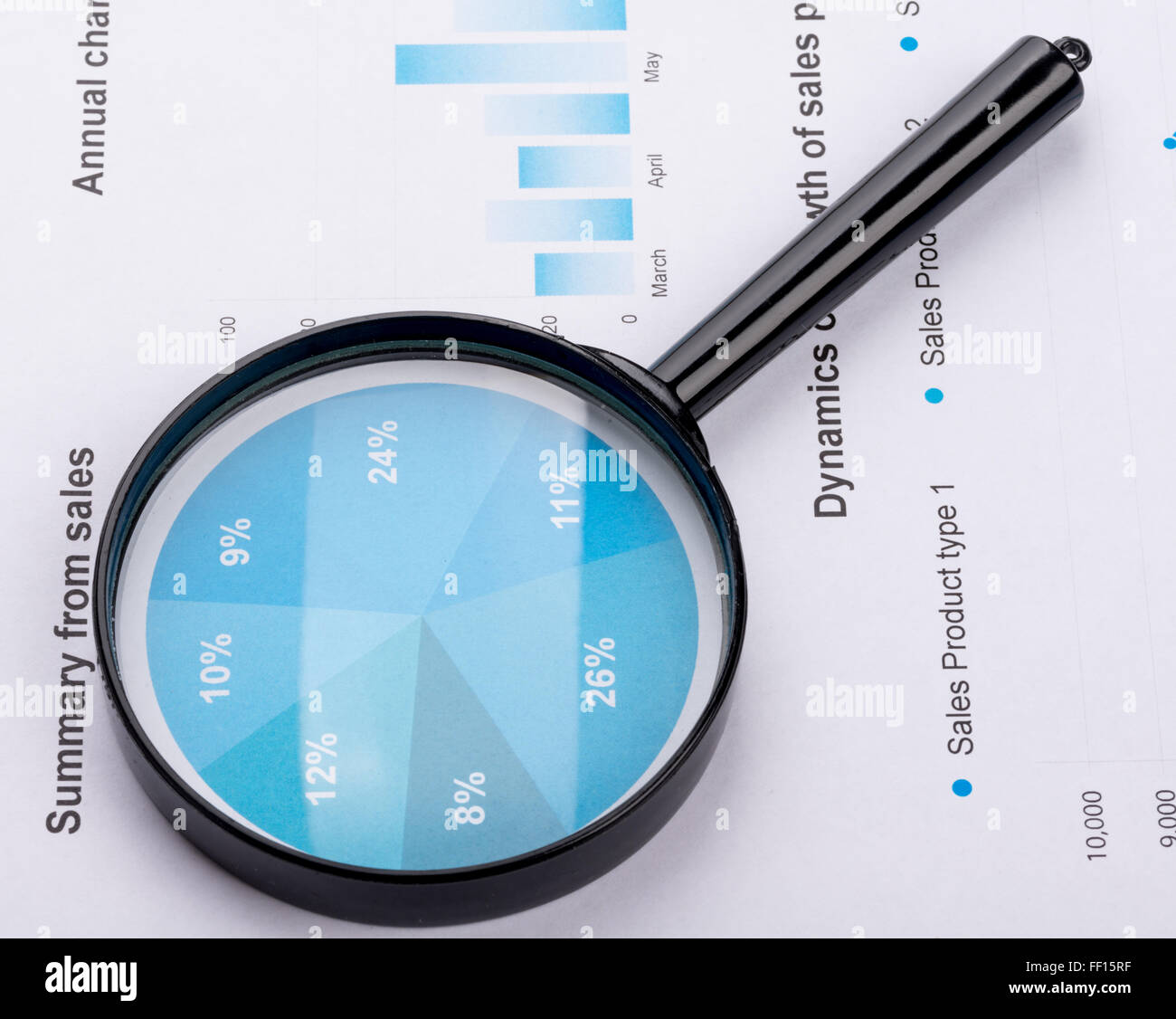 Magnifying glass numbers hi-res stock photography and images - Alamy