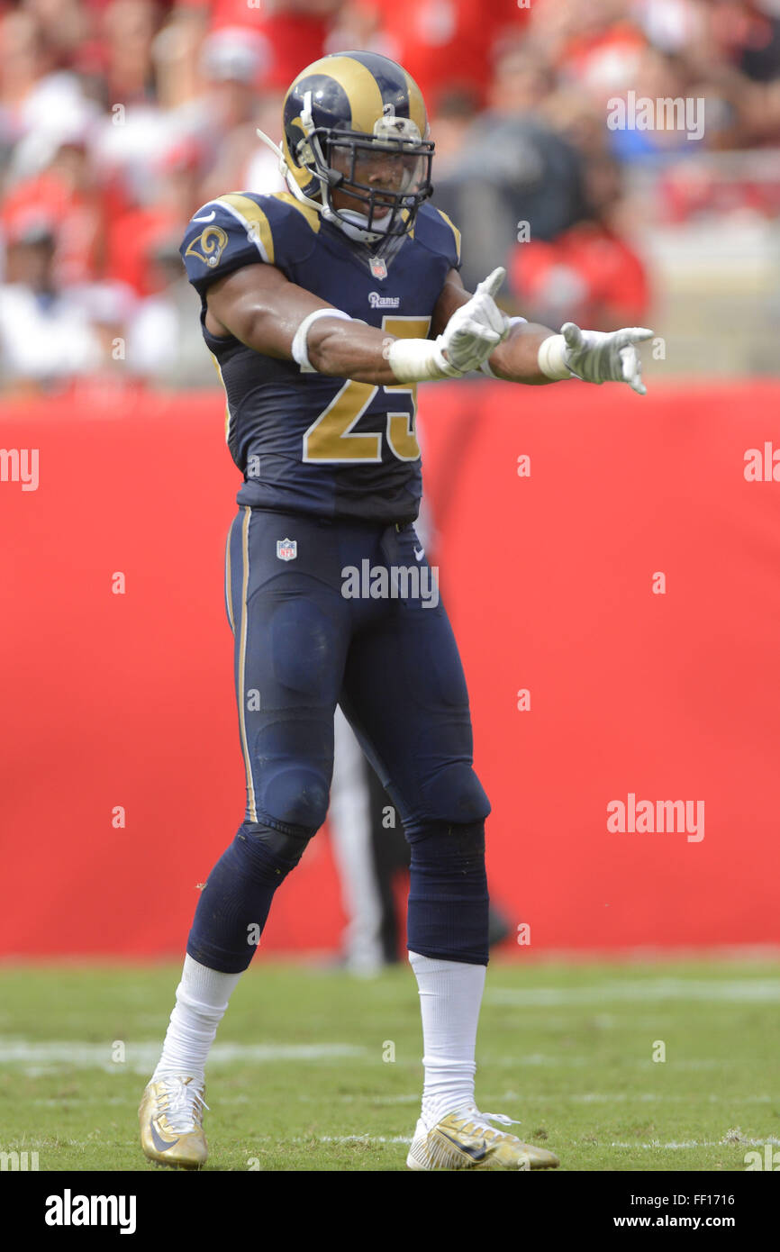 Tampa, Florida, USA. 14th Sep, 2014. St. Louis Rams strong safety T.J ...