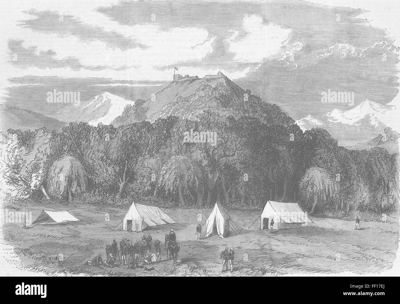 BHUTAN Duar War Ft of Dalimkote 1865. Illustrated London News Stock ...