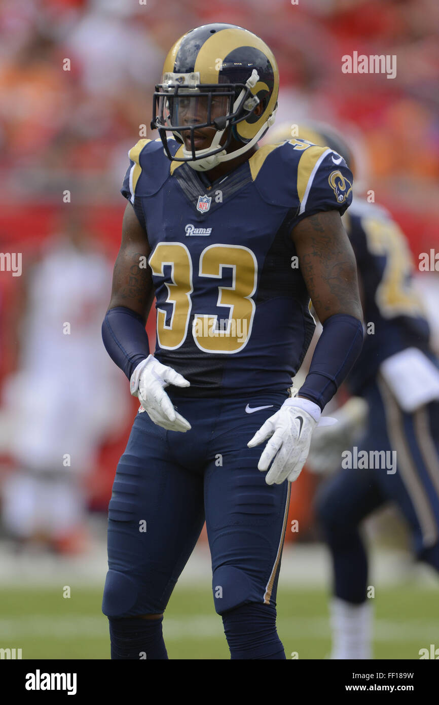 Tampa, Florida, USA. 14th Sep, 2014. St. Louis Rams cornerback E.J ...