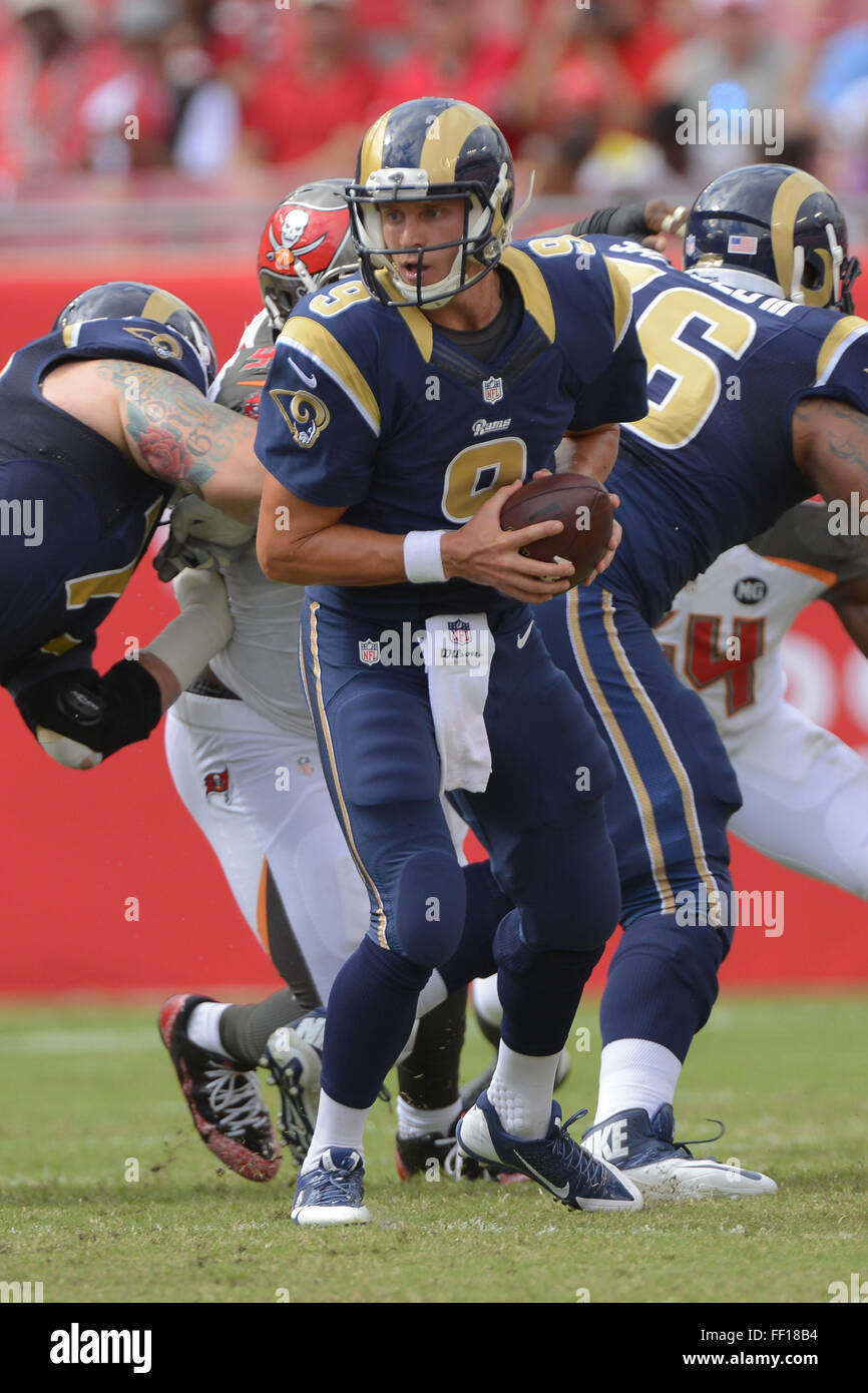 Tampa, Florida, USA. 14th Sep, 2014. St. Louis Rams quarterback Austin ...
