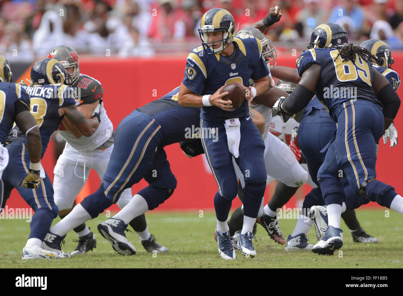 Tampa, Florida, USA. 14th Sep, 2014. St. Louis Rams quarterback Austin ...