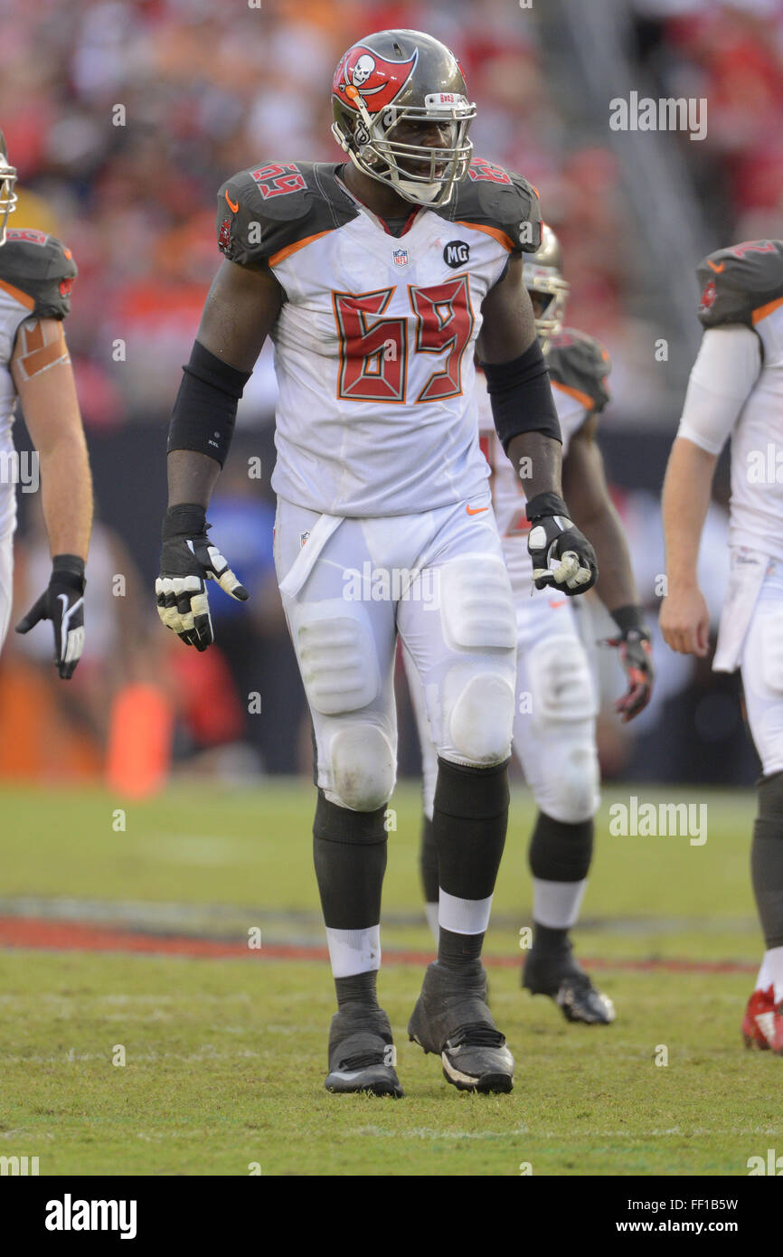 Tampa, Florida, USA. 14th Sep, 2014. Tampa Bay Buccaneers tackle Demar ...
