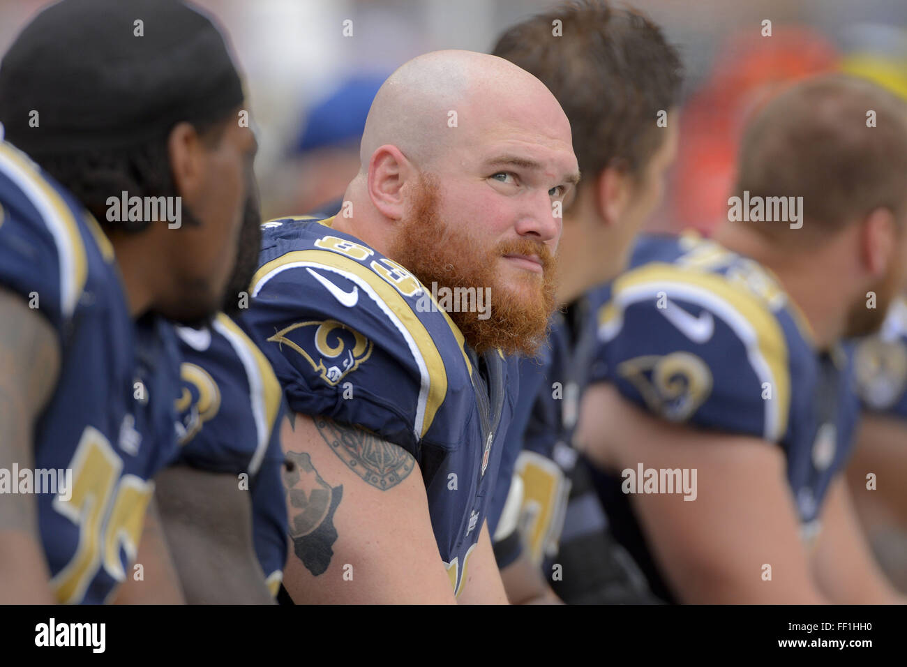 Tampa, Florida, USA. 14th Sep, 2014. St. Louis Rams center Scott Wells ...