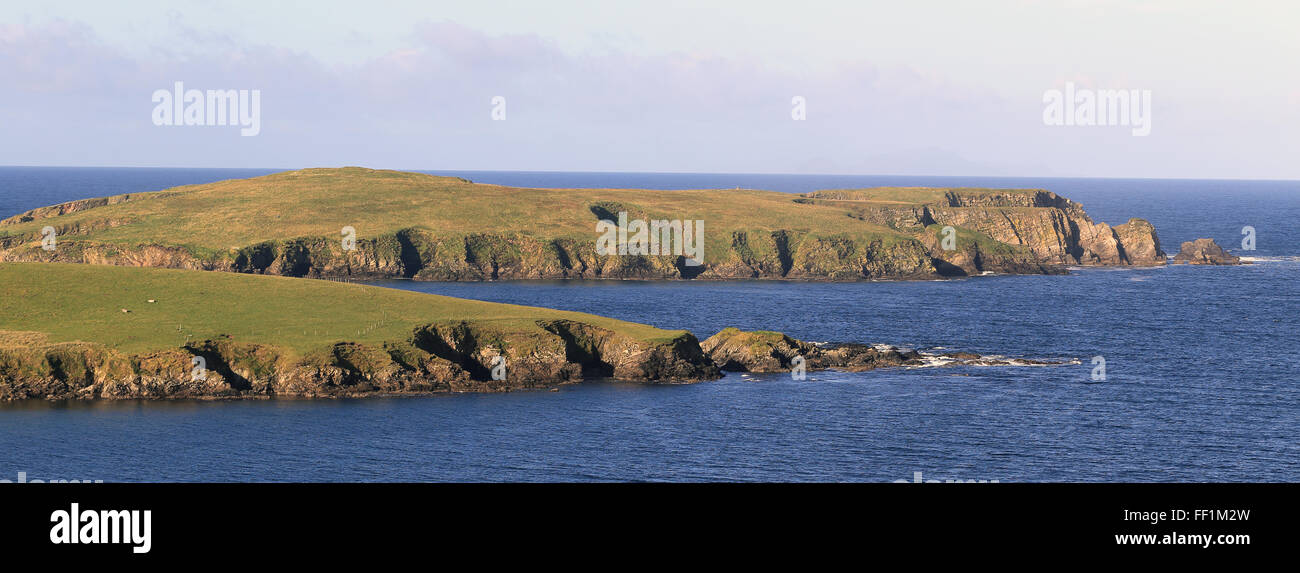 Colsay and Northern Ness, south Mainland, Shetland, Scotland, UK Stock ...