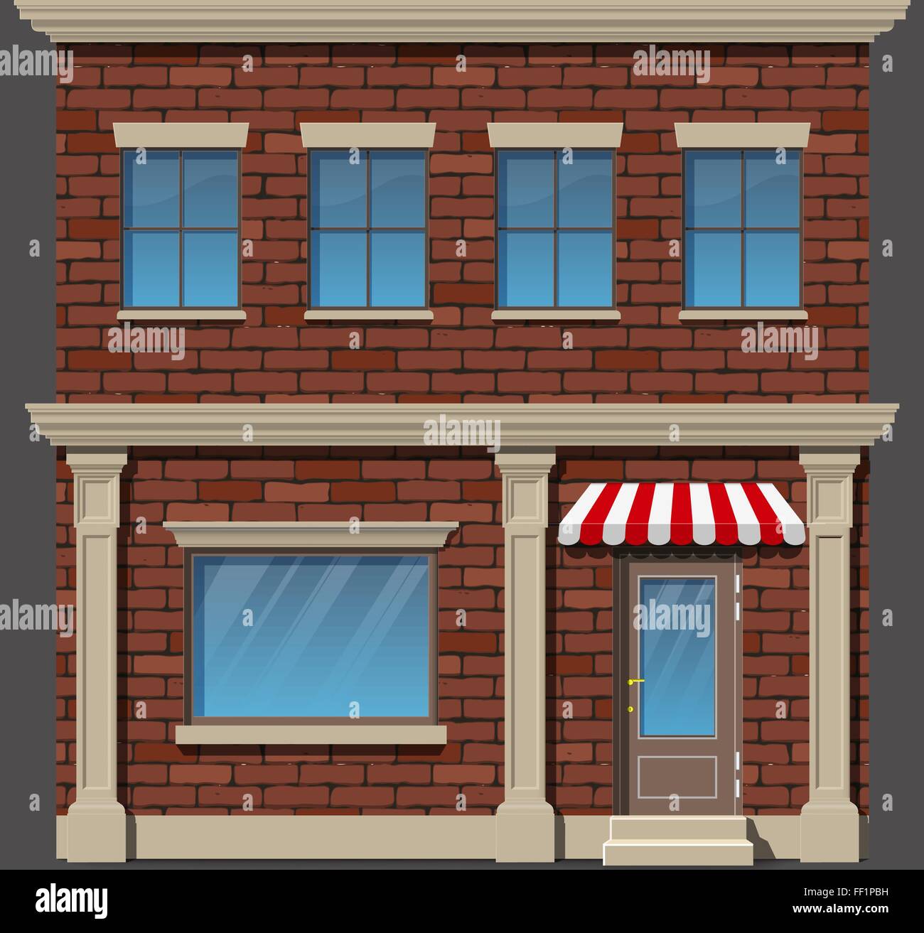 Old fashioned shop window Stock Vector Images - Alamy