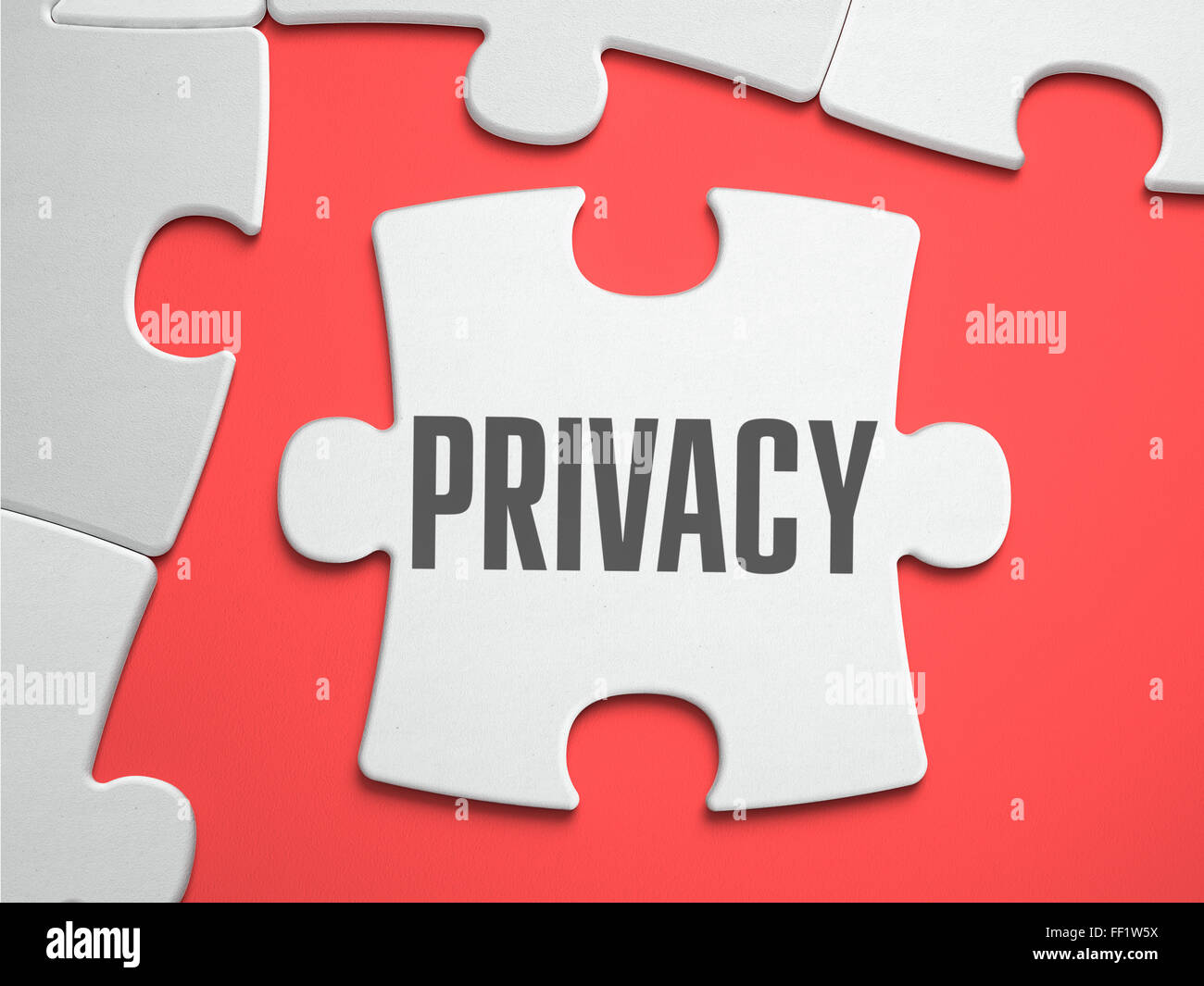 PRIVACY - Puzzle on the Place of Missing Pieces Stock Photo - Alamy