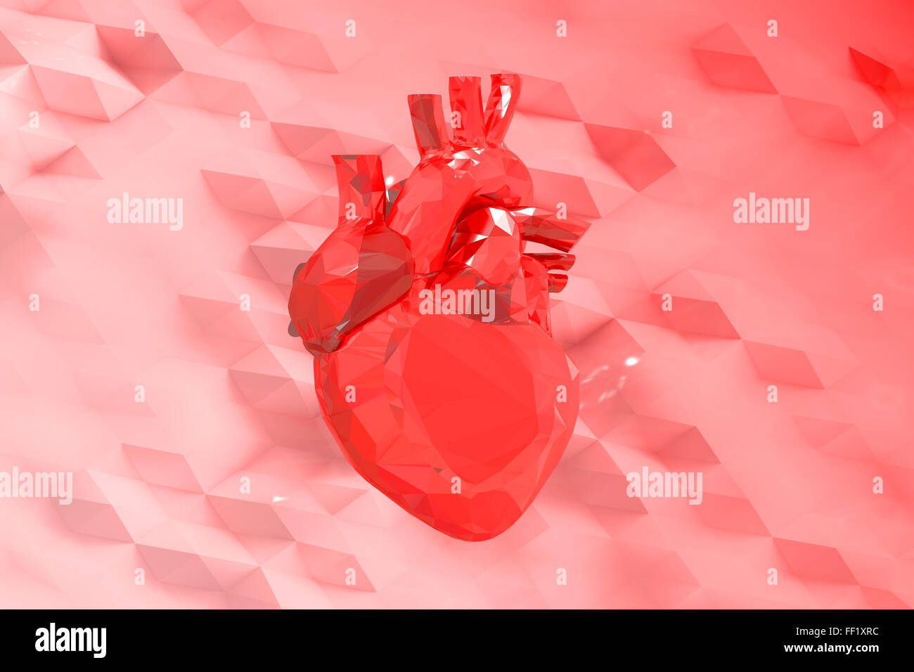 Low poly human heart hi-res stock photography and images - Alamy
