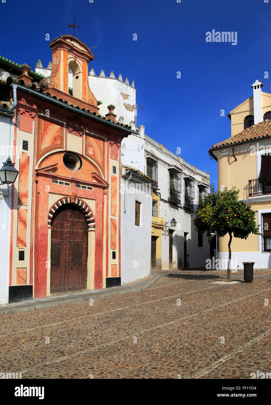 Attractive historic doorway and building in old inner city hi-res stock ...