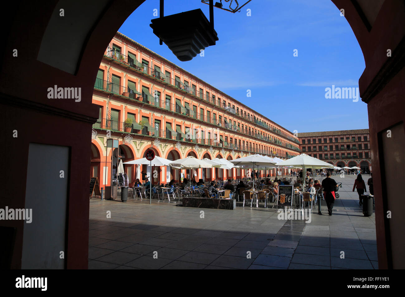 Historic buildings in Plaza de Corredera seventeenth century colonnaded ...