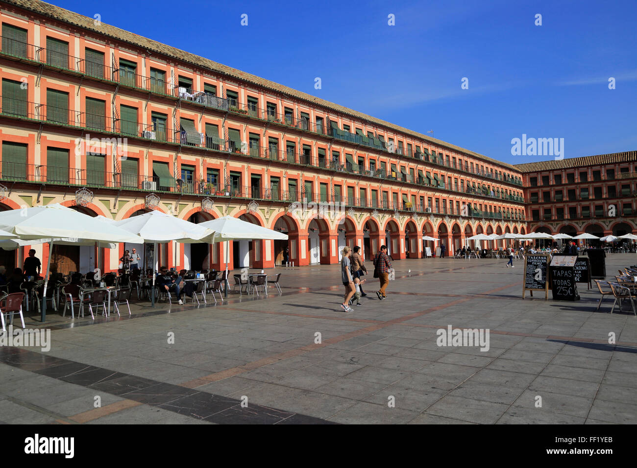 Historic buildings in Plaza de Corredera seventeenth century colonnaded ...