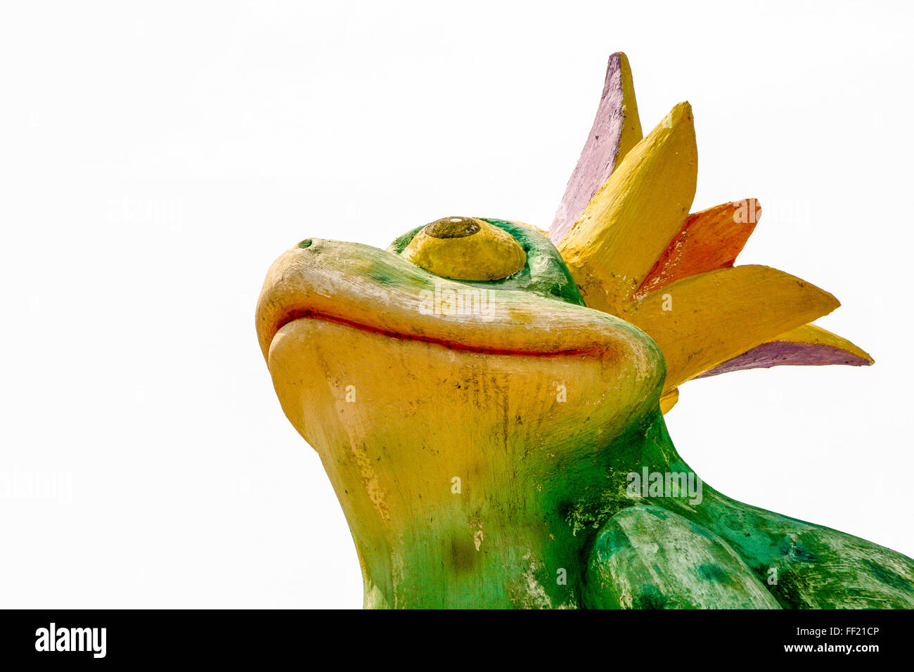 Coloful King Frog with crown in white background Stock Photo - Alamy