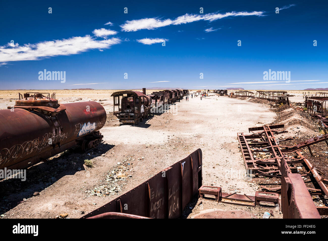 Train Cemetery (Train Graveyard), Uyuni, BoRMivia, South America Stock ...