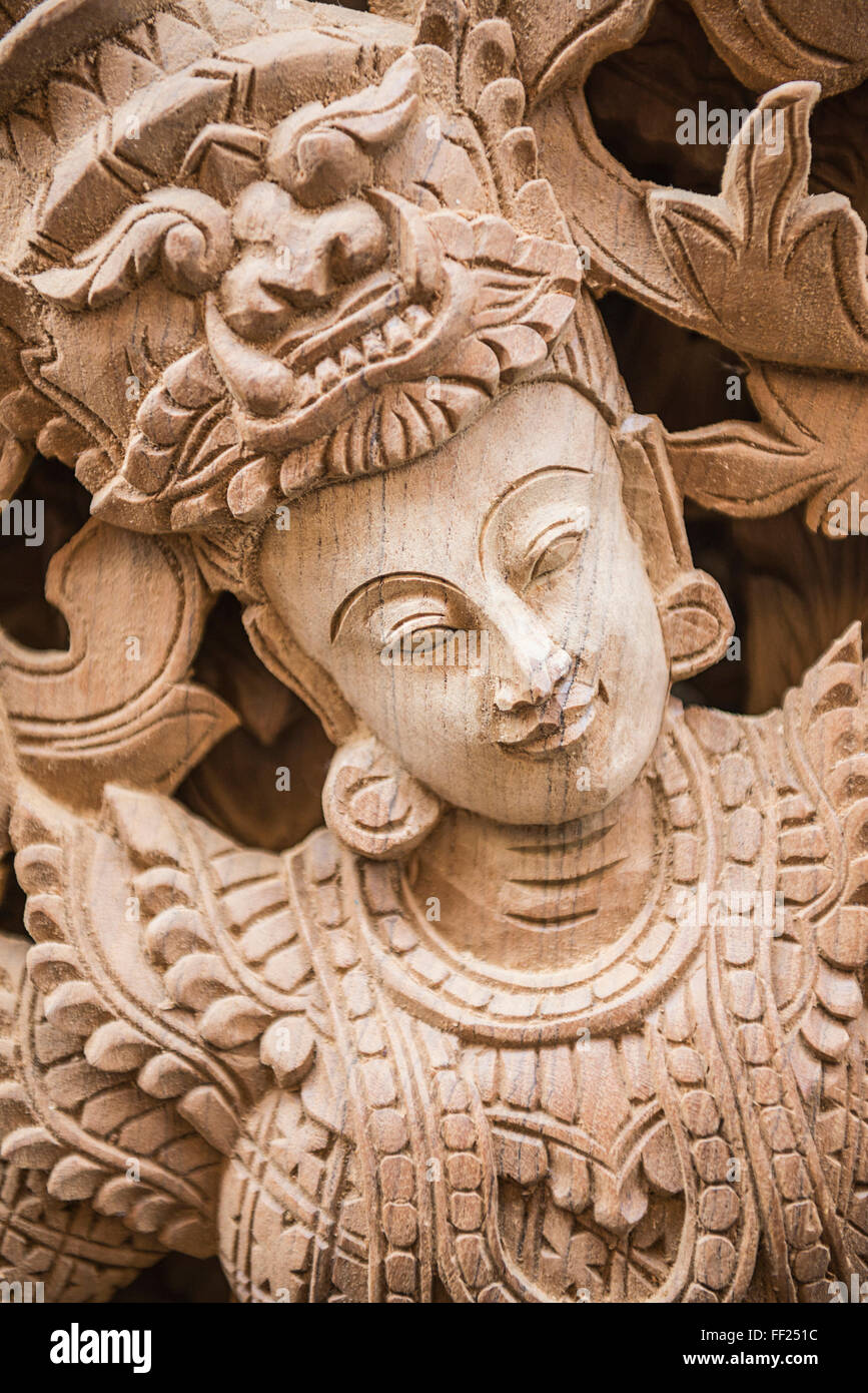 Wood carving, Mandalay, Mandalay Region, Myanmar (Burma), Asia Stock Photo - Alamy
