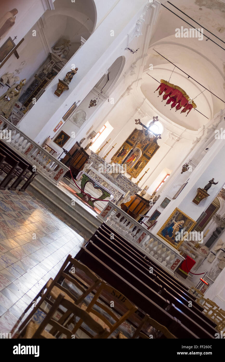 Interior of Italian Church Stock Photo - Alamy