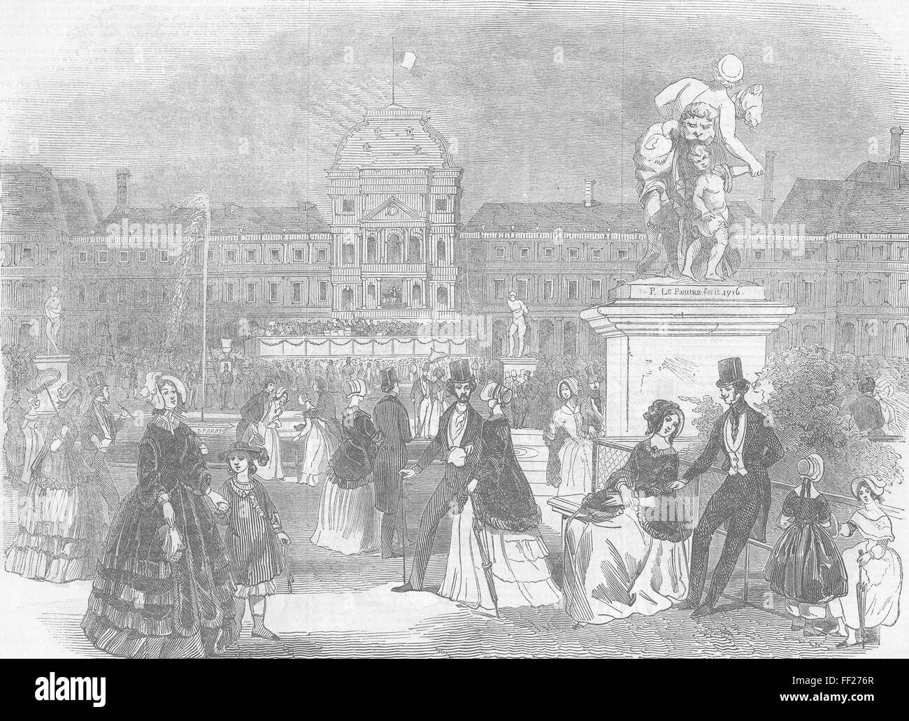 FRANCE King Louis Philippe, Tuileries 1846. Illustrated London News ...