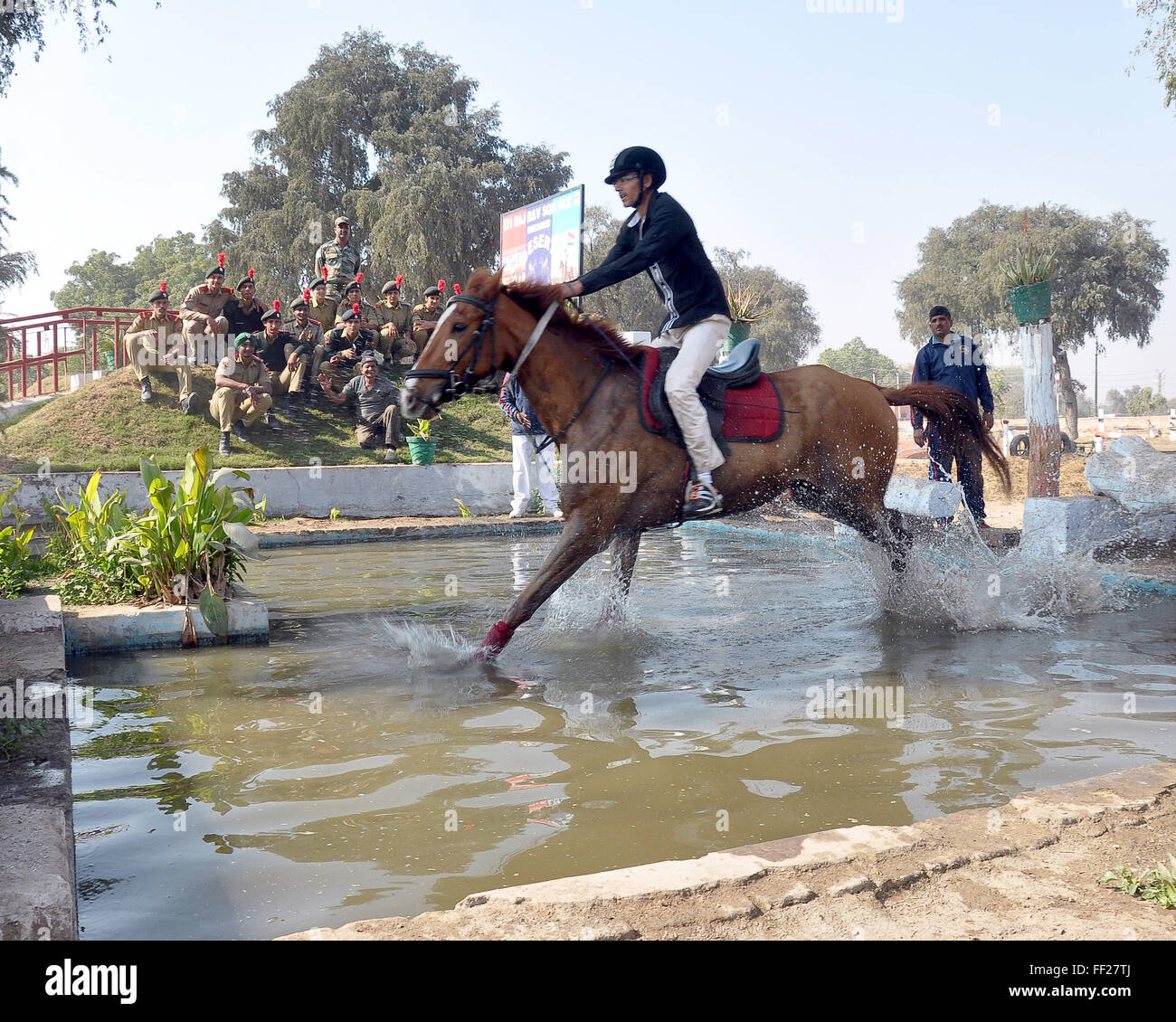 NCC cadets take part in horse riding training during a 10-day training ...