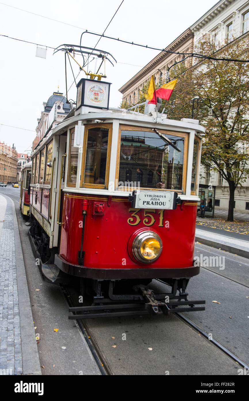 Old fashioned tram hi-res stock photography and images - Alamy