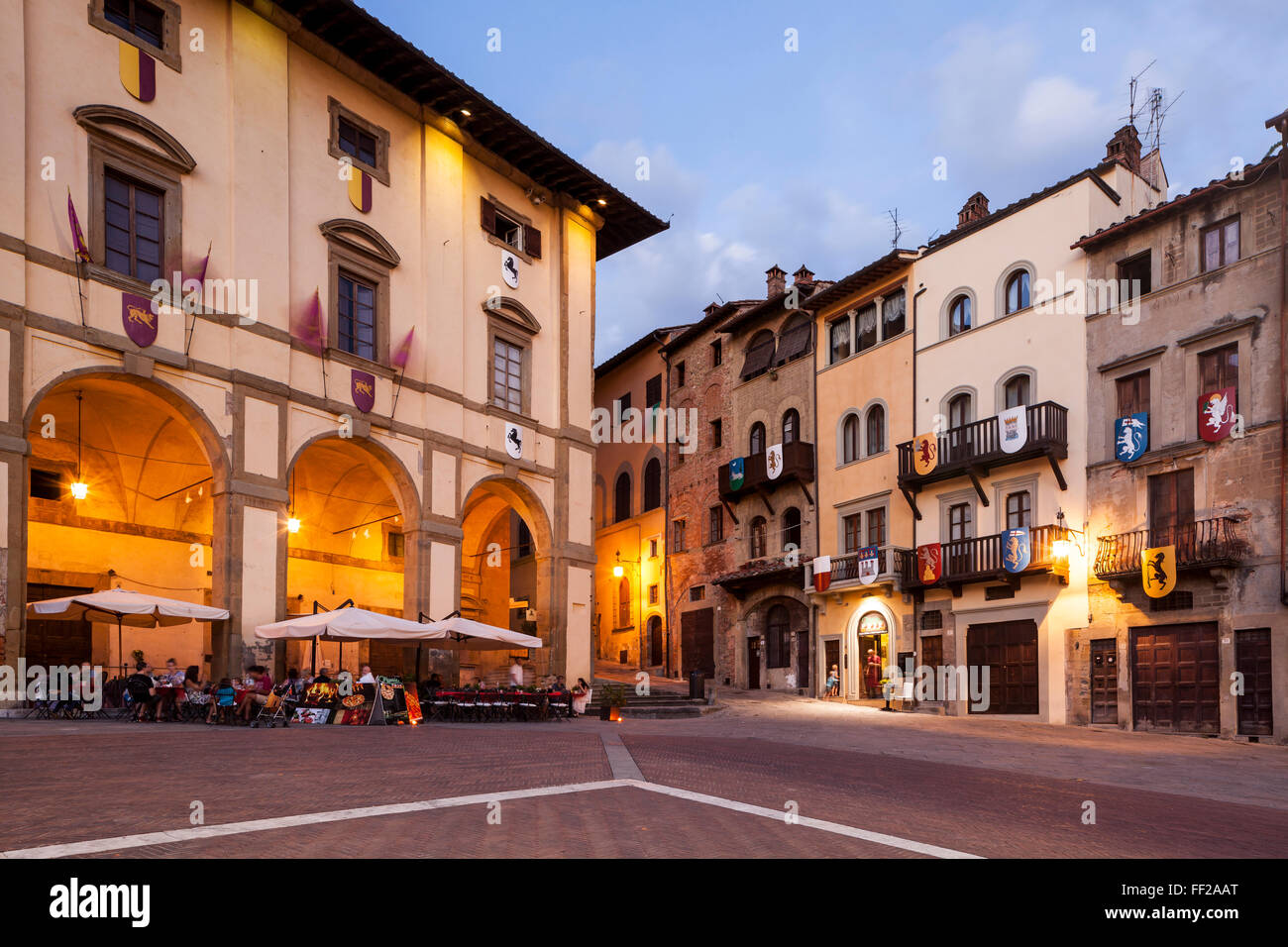 The piazza grande in arezzo hi-res stock photography and images - Alamy
