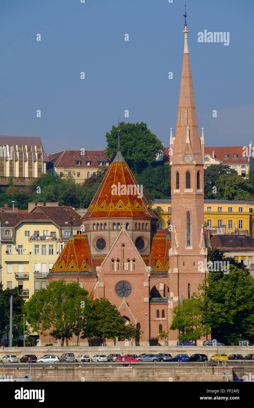 The Capuchin Church (Kapucinus Templom), Buda side of the Danube ...