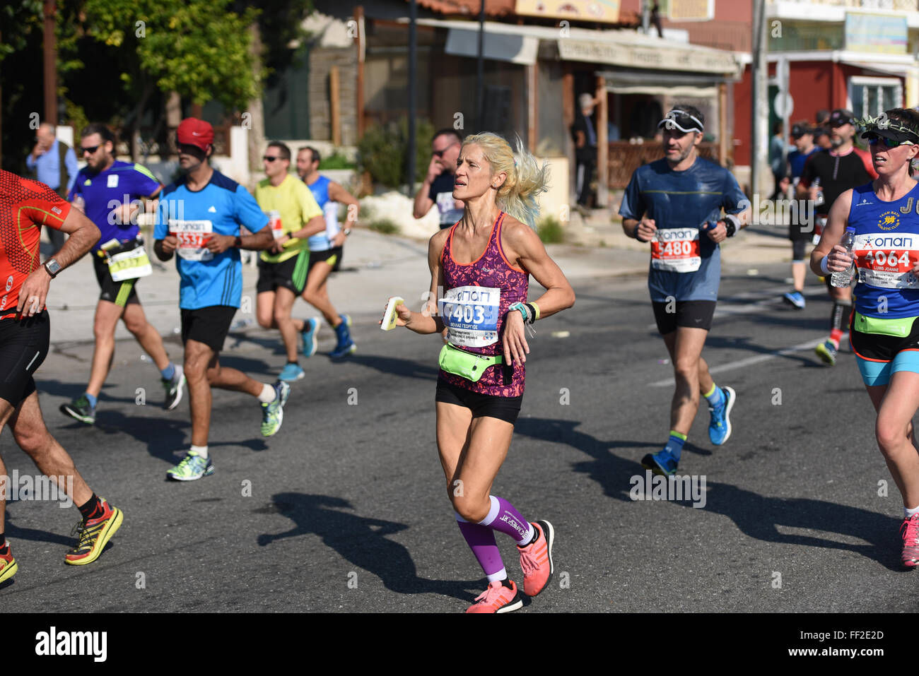 ATHENS,GREECE - NOV 8: 33nd Athens Classic Marathon.Over 45,000 ...
