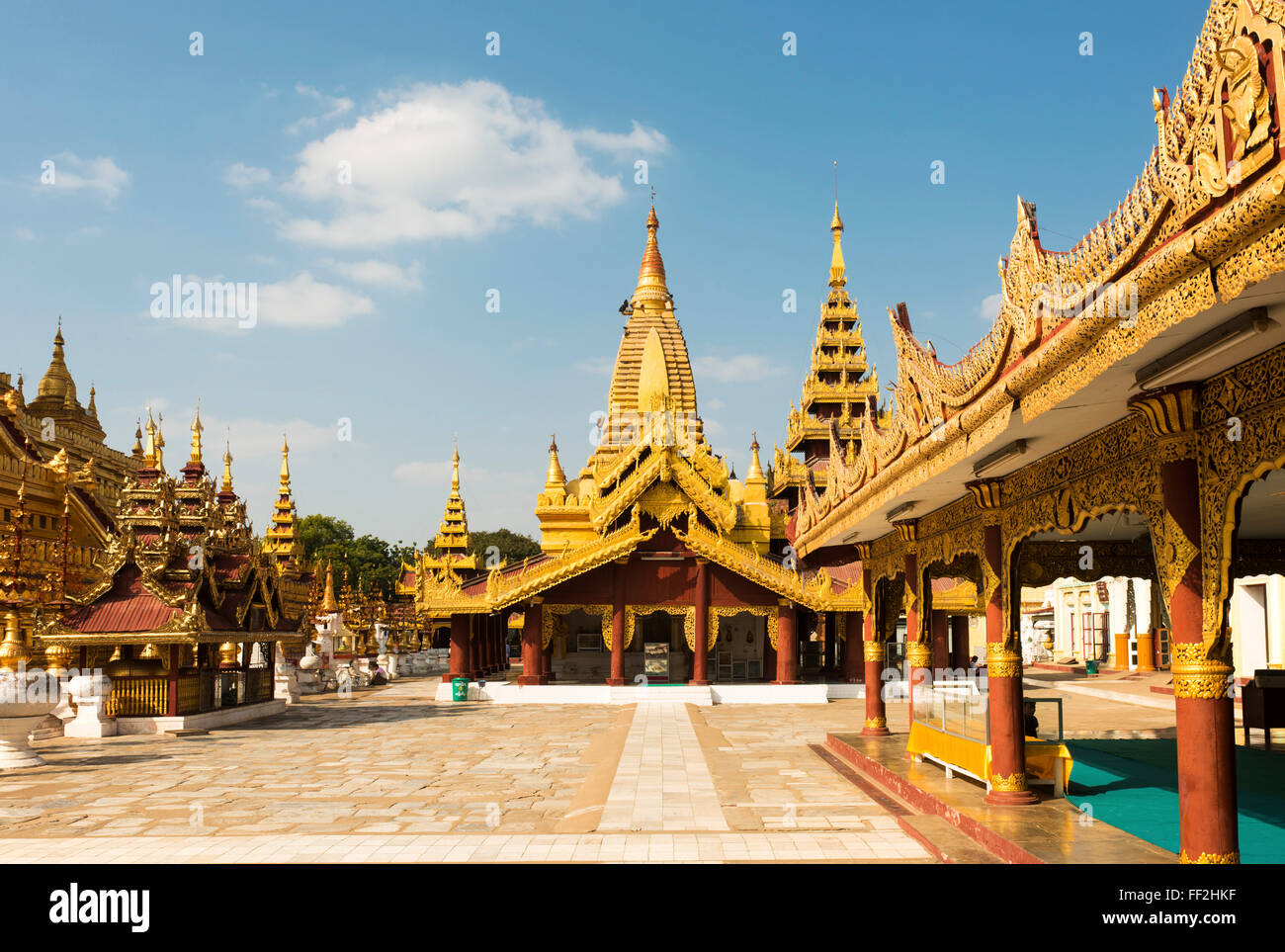 Shwezigon Pagoda, Bagan (Pagan), Myanmar (Burma), Asia Stock Photo - Alamy