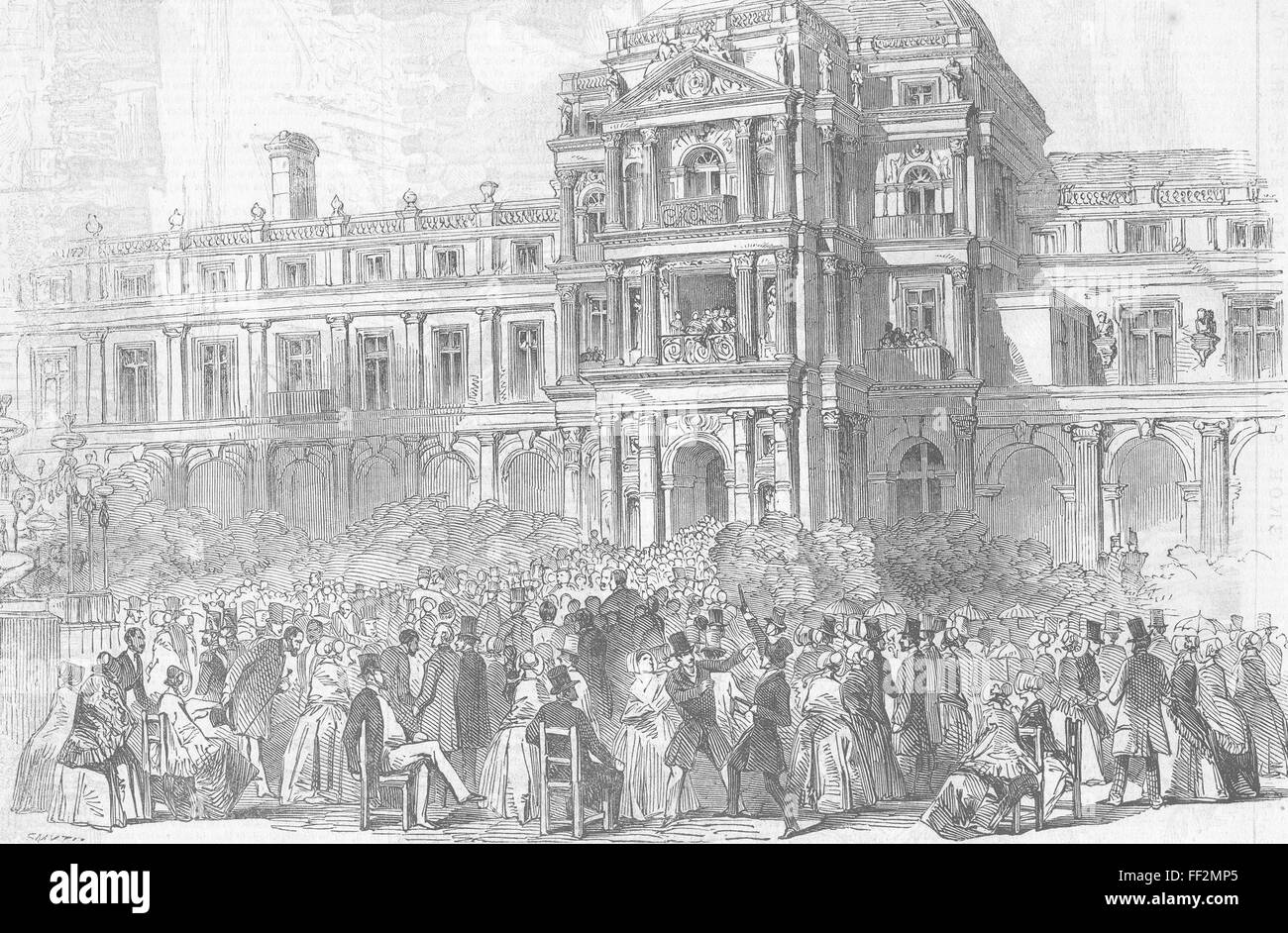 TUILERIES Attempt to kill King Louis Philippe 1846. Illustrated London ...