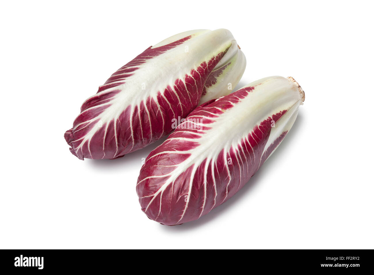 Fresh Radicchio rosso on white background Stock Photo - Alamy
