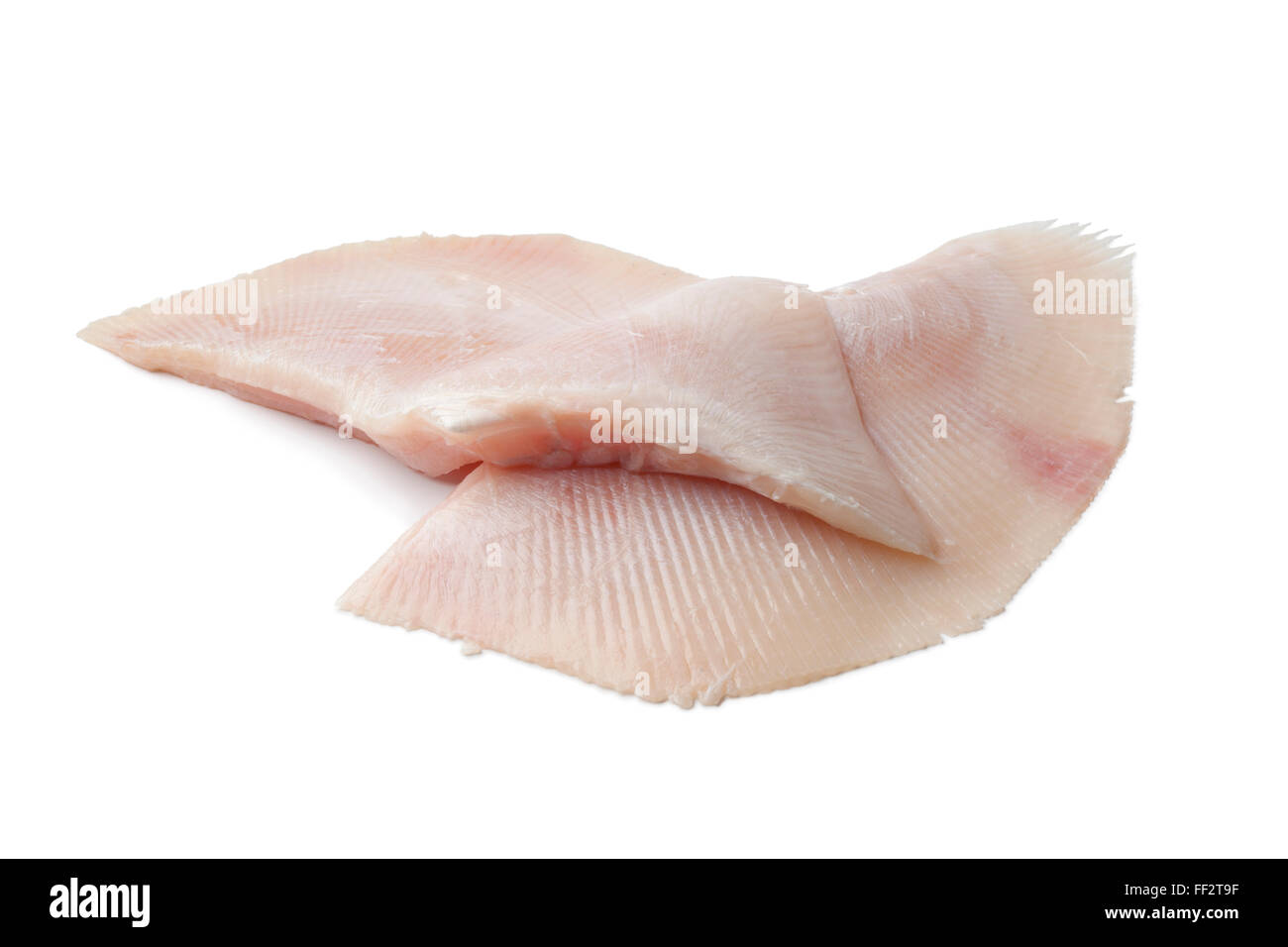 Fresh ray wings on white background Stock Photo - Alamy
