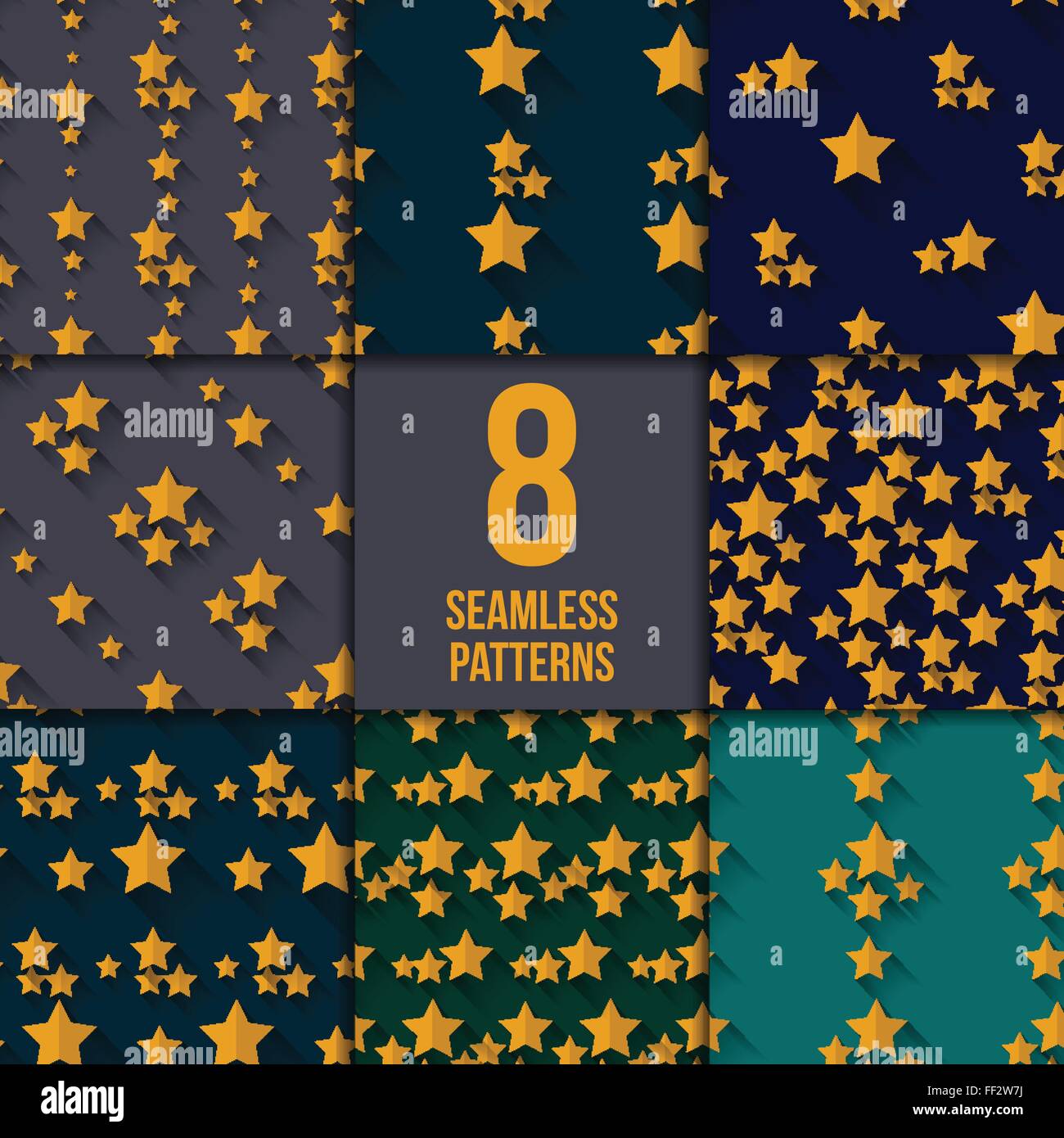 Seamless starry patterns Stock Vector Image & Art - Alamy