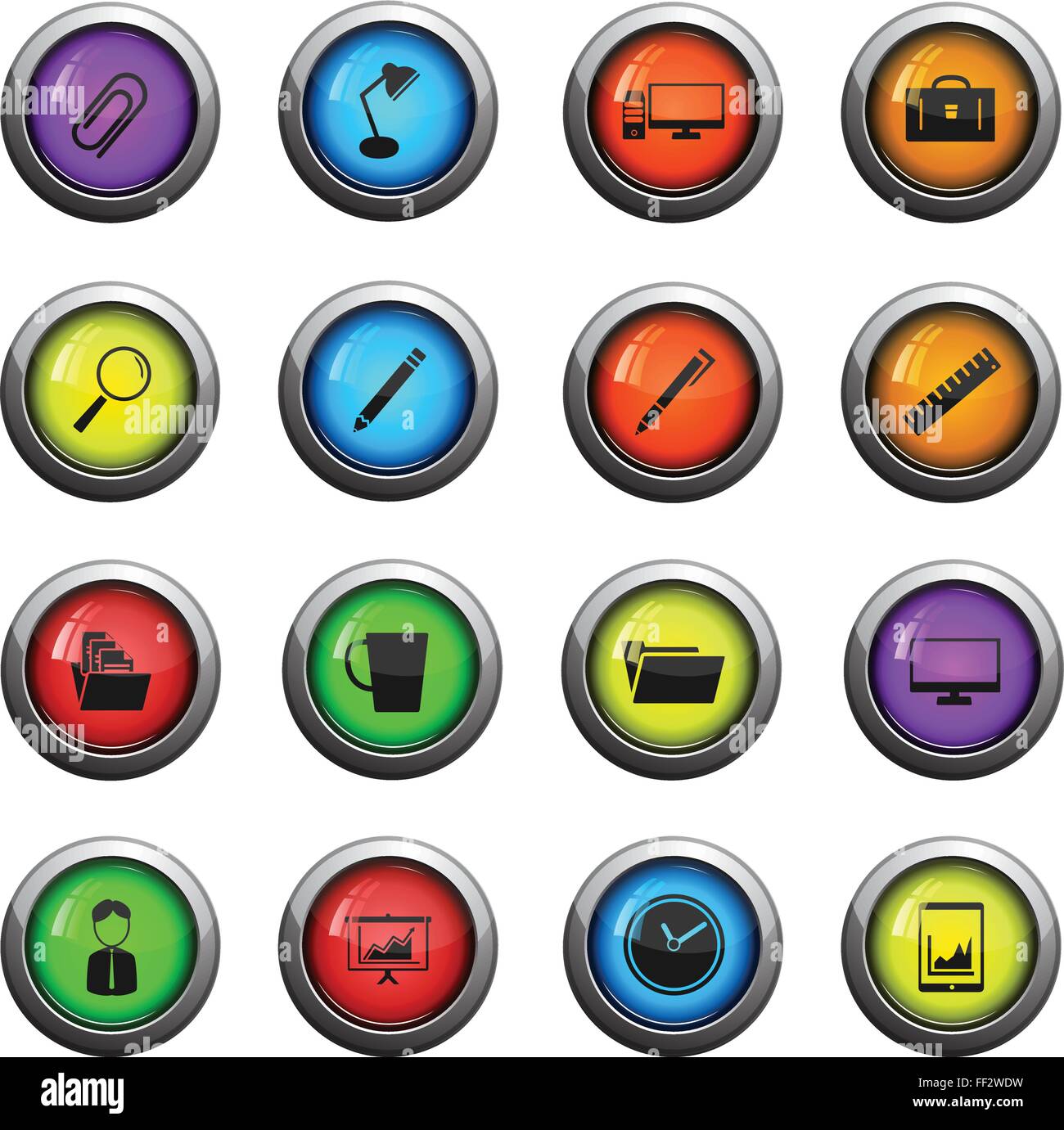 Business simple icons Stock Vector Image & Art - Alamy