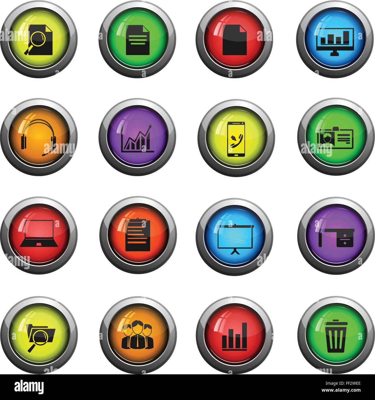 Business simple icons Stock Vector Image & Art - Alamy