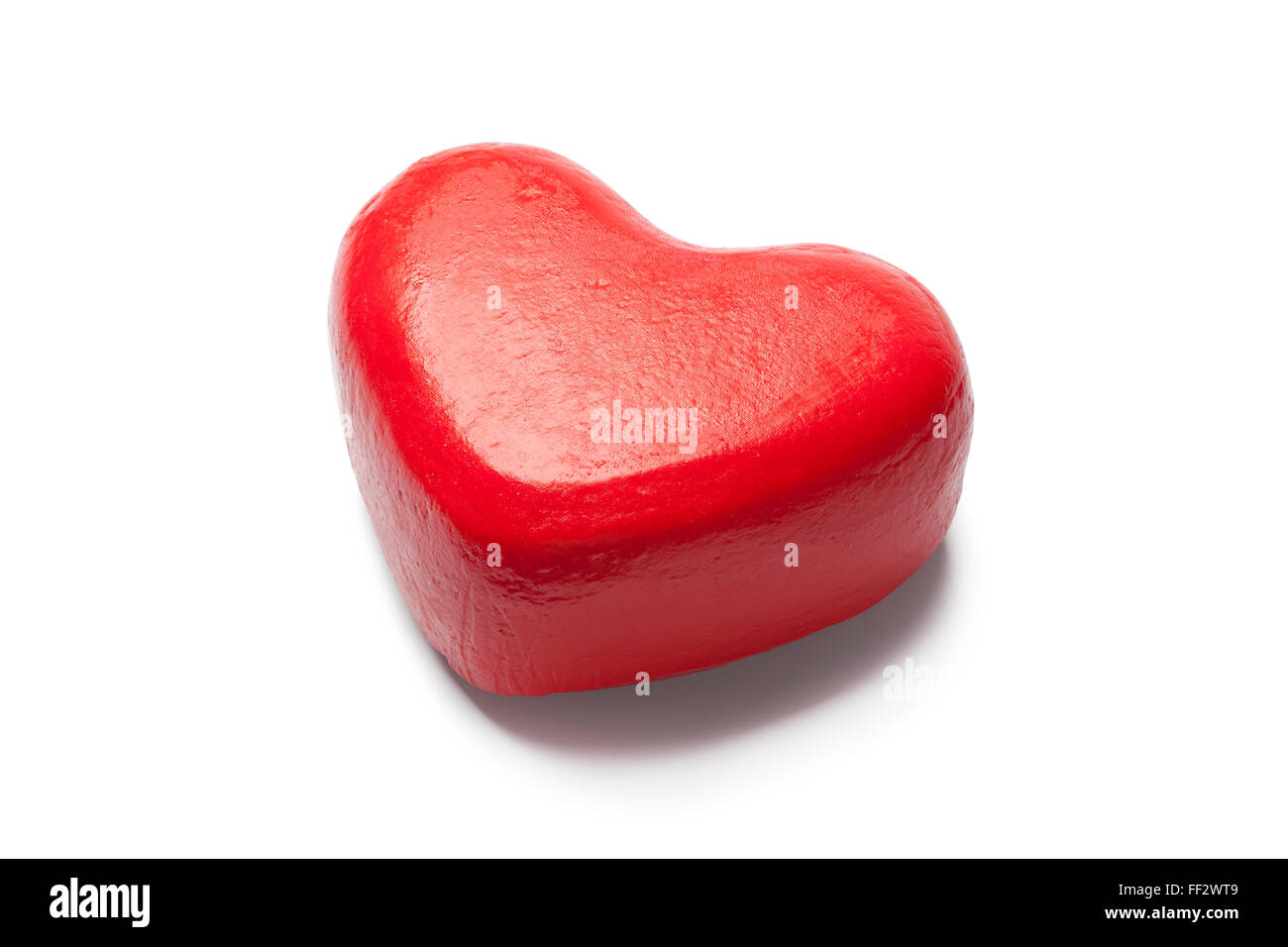 Heart shaped Gouda cheese on white background Stock Photo - Alamy