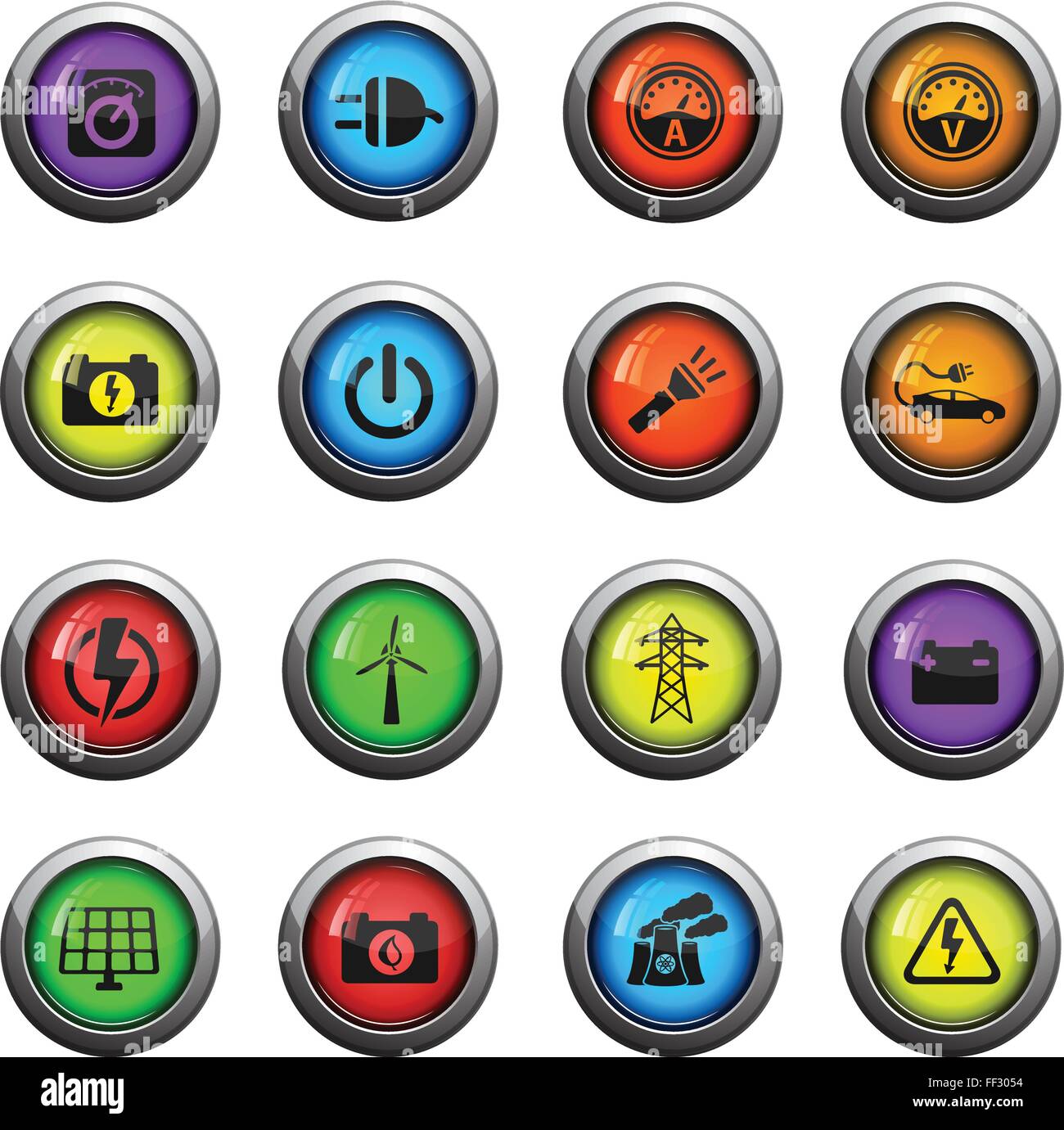 Electricity production energy consumption Cut Out Stock Images ...