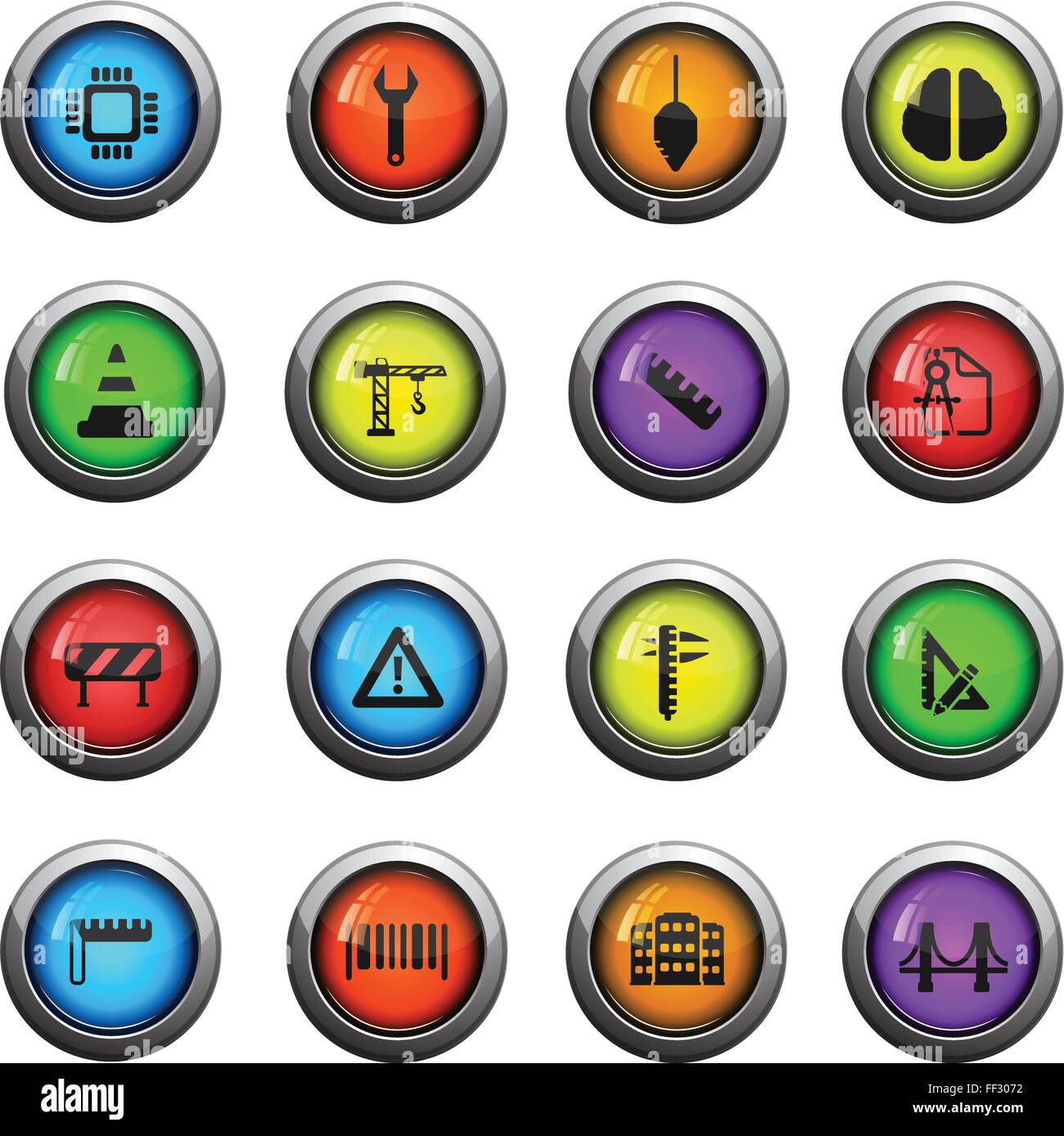 Engineering simply icons Stock Vector Image & Art - Alamy