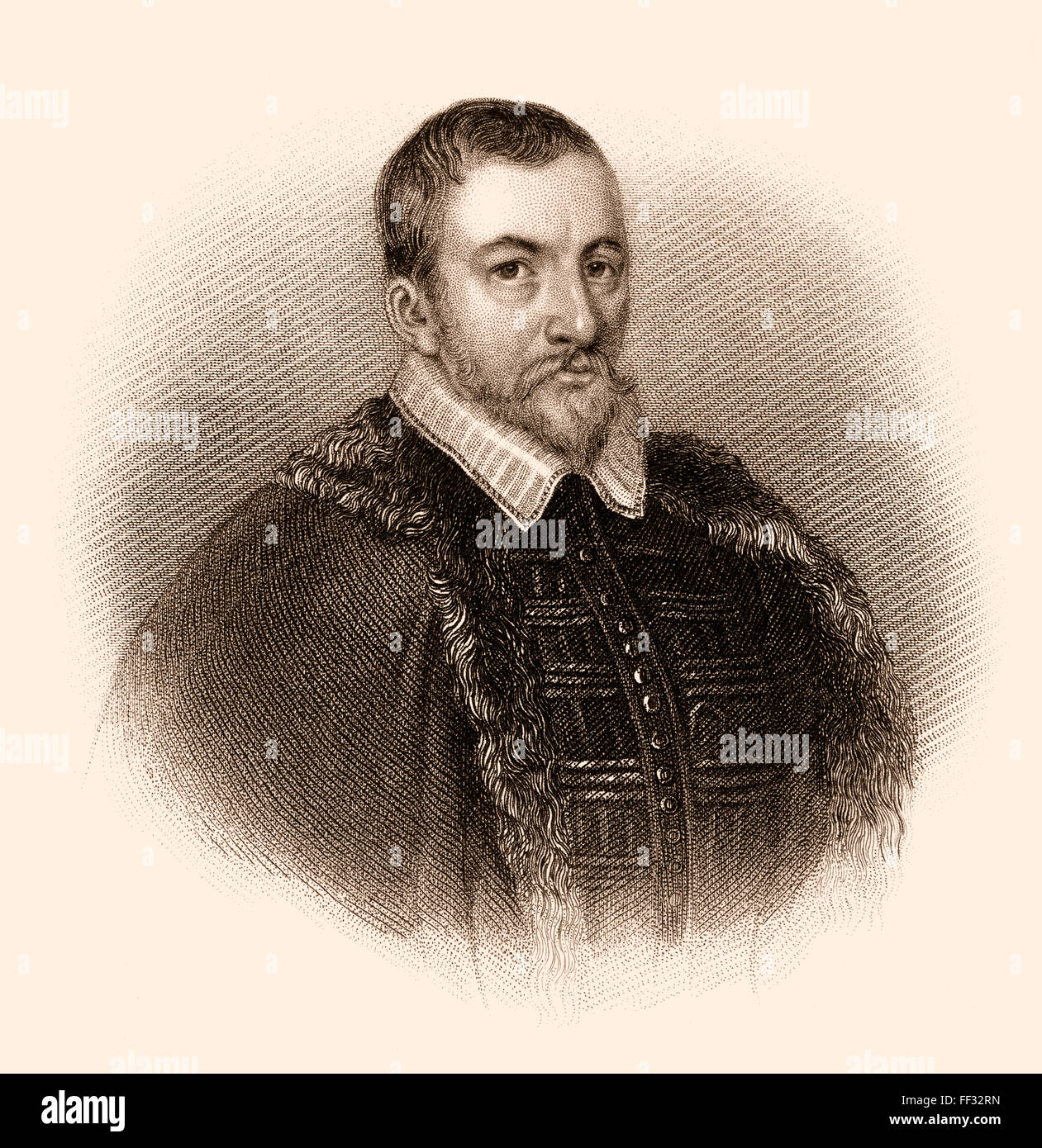 Sir Thomas Bodley, 1545-1613, an English diplomat and scholar, founder ...