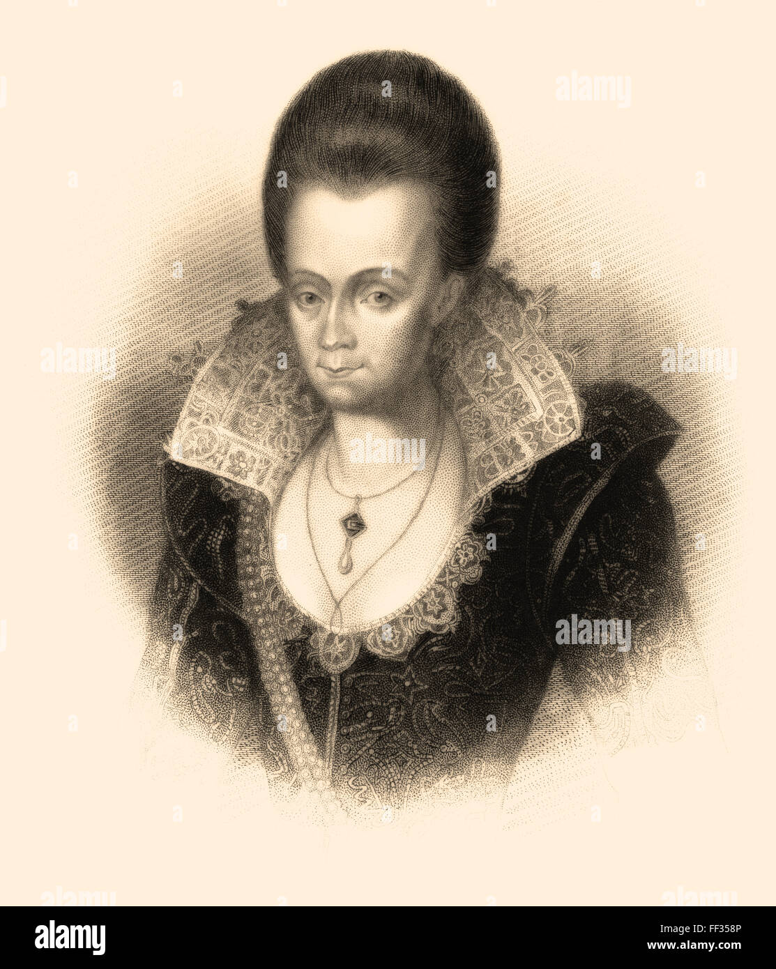 Lady Arbella Stuart or Arabella Stewart, 1575-1615, an English ...